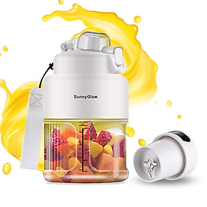 Personal size Blender, 500mL Personal Size Blender With Lid for Shakes and Smoothies with 10 Blades, 17oz Blender