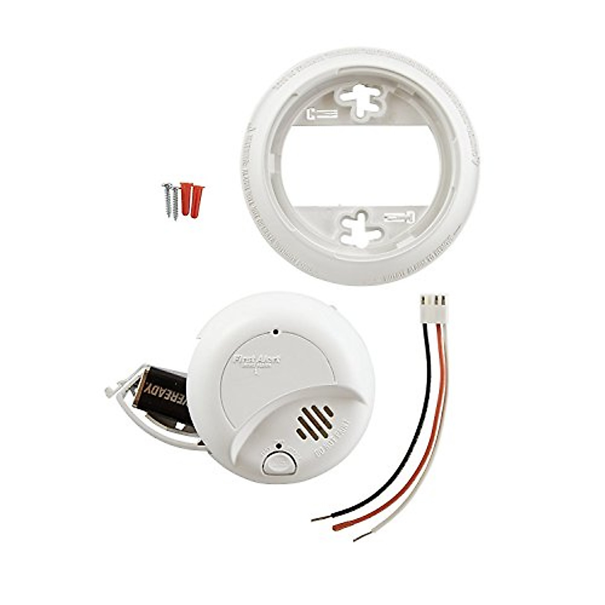 First Alert BRK 9120Bff-6 Hardwired Smoke Detector with Battery Backup, 6-Pack