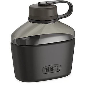 ALTA SERIES BY THERMOS Plastic Canteen Bottle 32 Ounce, Espresso Black