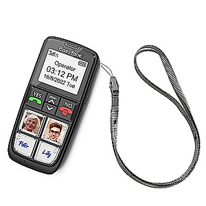 Easyfone T6 4G Picture Button Cell Phone for Seniors and Kids | Easy-to-Use | Clear Sound | Easy Charging Dock | SOS Button | SIM Card Included | Good for Dementia, Alzheimer's and Kids (T6)
