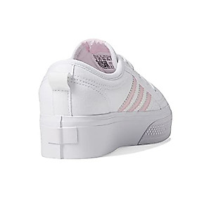 adidas Originals Girl's Nizza Platform (Little Kid) White/Clear Pink/White 2.5 Little Kid M