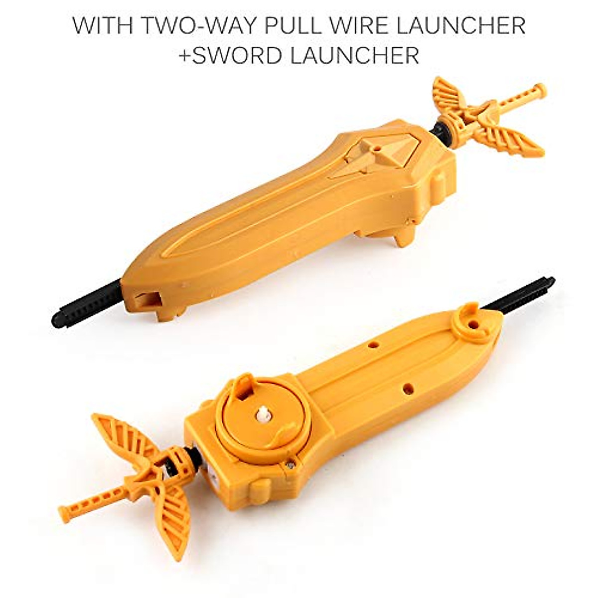 NIN Battle Burst Fusion Grip Gyro Top Set /Cho-Z Achilles.00DM/Ace Dragon. St. Ch with 4D Launcher