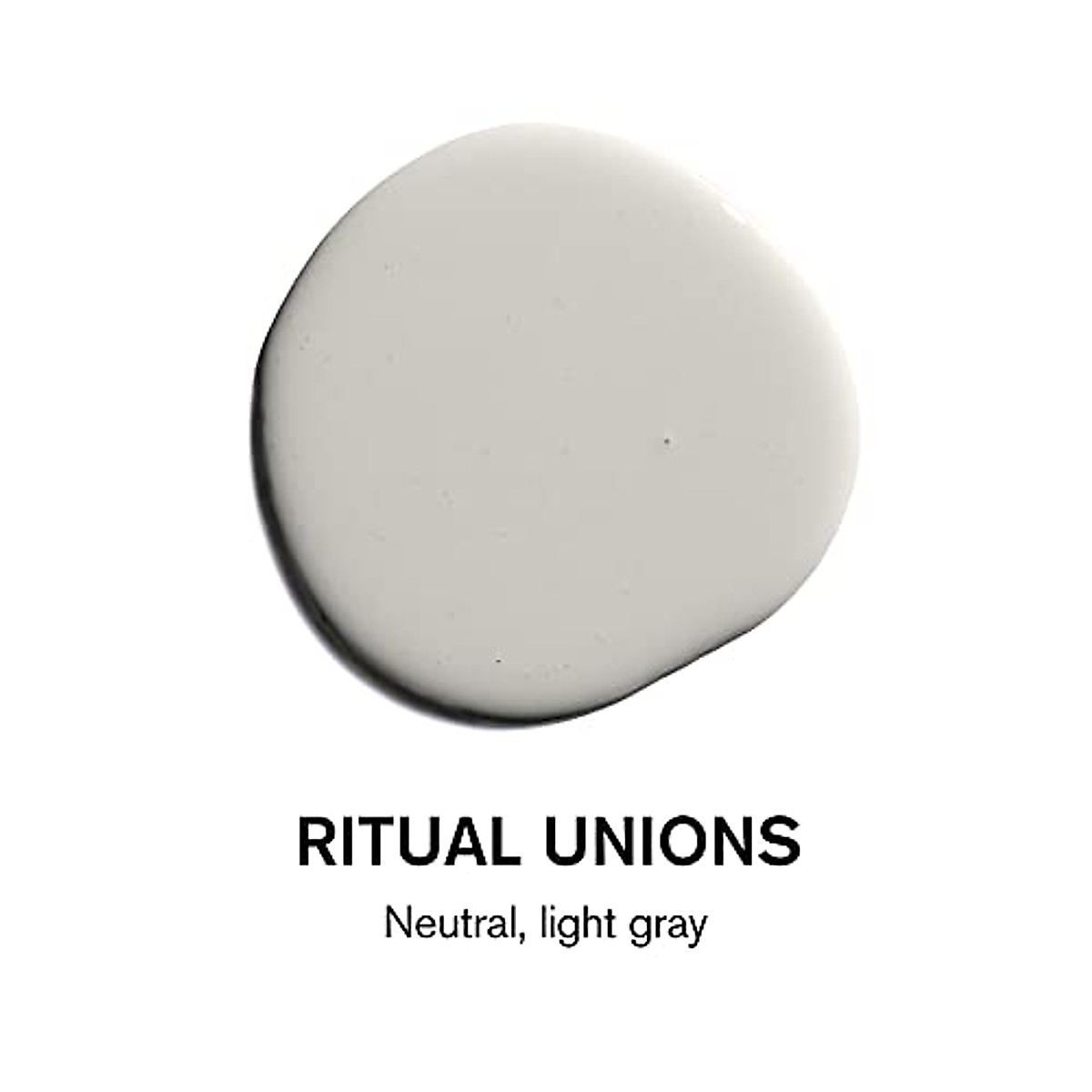 BACKDROP | Premium Interior Paint | Standard Semi Matte, Low Sheen Finish | Self-Priming, Low VOC, Green Wise Certified | RITUAL UNIONS – Neutral, light gray | 0.5 Gallon