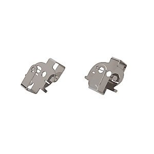 Camco Life is Better at The Campsite Over-The-Cabinet Hooks | Convenient to Use and Fits 3/4-inch Thick Cabinet Doors | Made of Stainless Steel | 2-Pack (53382), Silver, Small