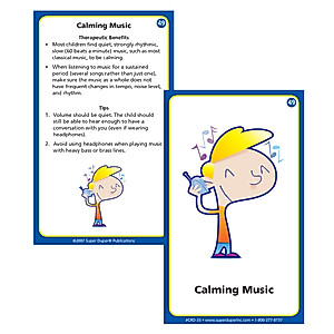 Sensory Diet Behavior and Body Awareness Flash Card Deck - Super Duper Educational Learning Toy for Kids