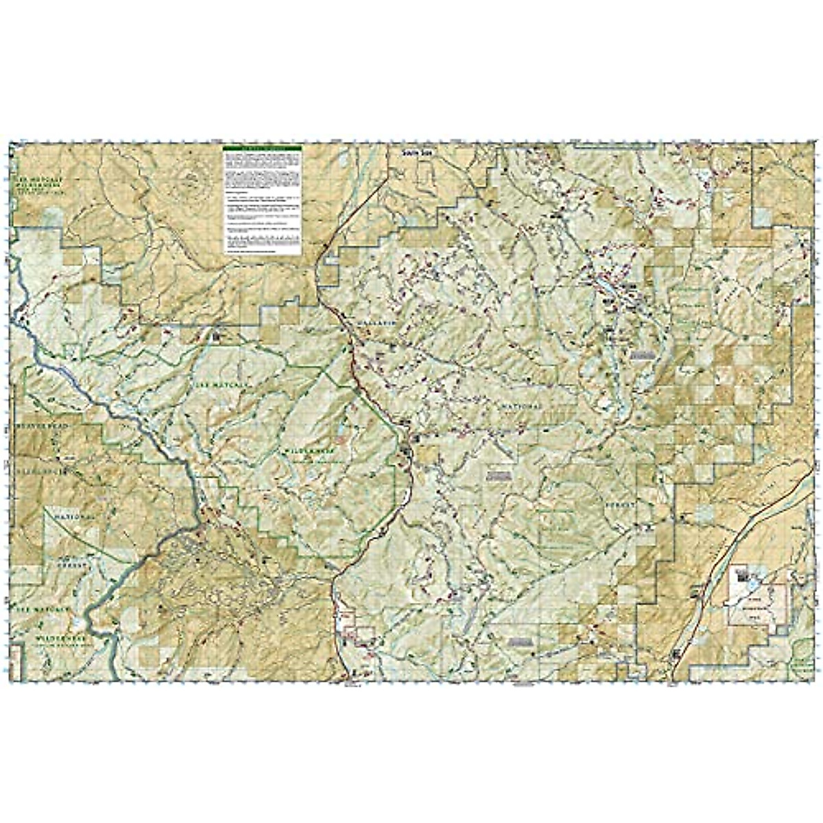 Bozeman, Big Sky, Bridger Range Map (National Geographic Trails Illustrated Map, 723)
