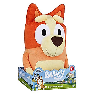 Bluey - Bingo 16" Stuffed Animal - Playtime & Naptime Companion | Jumbo Size, Soft Deluxe Materials - Huggable Cuddles Best Friend