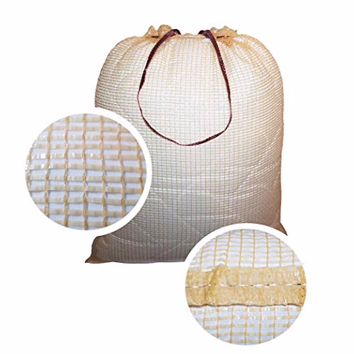 ShoplineON Reusable Vegetable Storage Bags 30 lbs – Heavy Duty Grocery Mesh Sacks Holds up to 30 lbs - Breathable Produce Citrus Potato Onion Storage - Washable Net Bags 18” x 26” Pack of 5