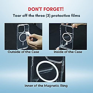 CASEFREAK Clear Case for iPhone 11 Pro with Magnetic Ring, Compatible with Mag-Safe Accessories, Slim Fit Anti-Yellowing Protective Case for iPhone 11 Pro (5.8" Screen)