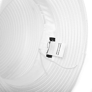 Original One Women's Fancy Rhinestones Floral Fascinators Tea Party Event Topper Derby Church Hat (White)