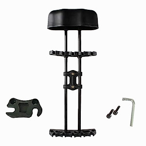 ARusyna 5 Arrow Bow Quiver for Archery Universal Hunting Quiver Quick Detach Quiver for Compound Bow and Recurve Bow Broadheads Lightweight Black