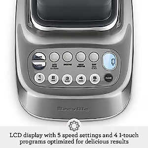 Breville BBL820SHY the Q Countertop Blender, Smoked Hickory