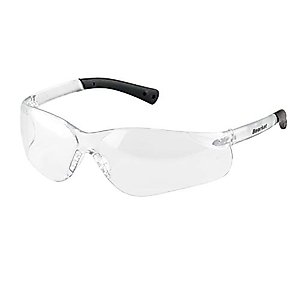 MCR Safety BK310AF BearKat 3 Polycarbonate Anti-Fog Lens Safety Glasses with Non-Slip Hybrid Black Temple Sleeve
