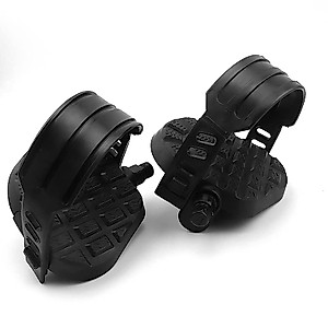 Zgwansui 1 Pair Adjustable Exercise Bike Pedal Straps, Stationary Bike Foot Straps Replacement, Universal for Bicycle Stationary Cycle Spinning Bike Home or Gym, Two Sides Slots