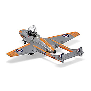 Airfix Quickbuild A02058A Air fix De Havilland Vampire T.11/J-28C 1, 72 Military Aviation Plastic Model Kit, Gray