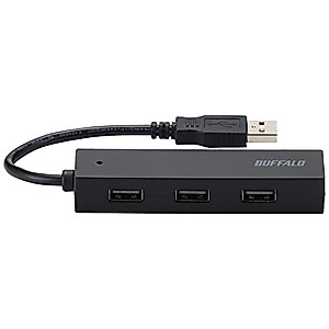 Buffalo Buffalo USB Hub USB 2.0 Bus Power 4-Port Black BSH4U25BK [Windows/Mac Compatible]