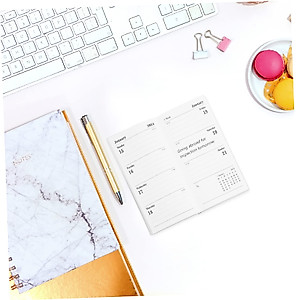 Ciieeo Weekly Pocket Planner Gallery Leather Weekly Planner 2024 Undated Planner Weekly and Monthly Daily Work Planner Weekly Planner Notebook Note Pads Paper Write a Book Calendar