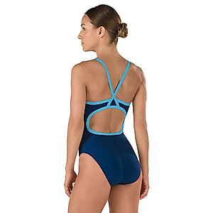 Speedo Women's Swimsuit One Piece Endurance+ Flyback Solid Adult Team Colors