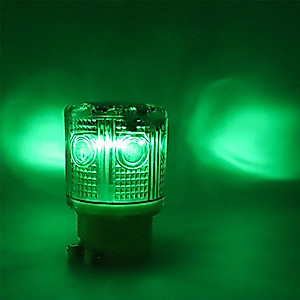 Aolyty Solar Strobe Warning Light Strong Magnetic Base Flashing Super Bright 360 Degree Automatically Turn On Waterproof for Construction Traffic Factory (Green)