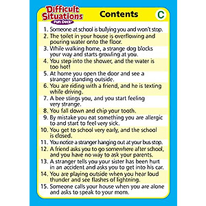 Super Duper Publications | Difficult Situations Fun Deck | Social Skills and Safety Flash Cards | Educational Learning Materials for Children