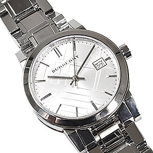 BURBERRY Women's BU9100 Large Check Stainless Steel Bracelet Watch