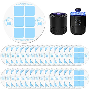 Qualirey 30 Pack Replacement Glue Cards Compatible with Dynatrap DT152 Indoor Insect Trap and Killer, 3.4 Inch Indoor Mosquito Trap Refills Sticky Glue Pads