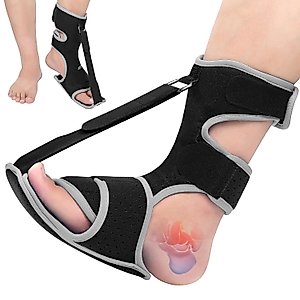 Plantar Fasciitis Night Splint - Upgraded Plantar Fasciitis Relief Braces Women And Men Day Night - Ankle Brace Arch Support Achilles Tendonitis Relief Foot Drop Heel Pain Relief