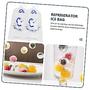 Portable Refrigerator portable refrigerator ice bag plastic ice cubes 50pcs Plastic Ice Cubes
