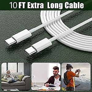 iPad Charger, USB-C Fast Charger, for Apple iPad 10th Gen,iPad Pro 12.9 2021/20/18, iPad Pro 11 Gen 3/2/1, iPad Air 4th, iPad Mini 6,Wall Charger Plug Block with 10FT Type-C to C Charging Cable