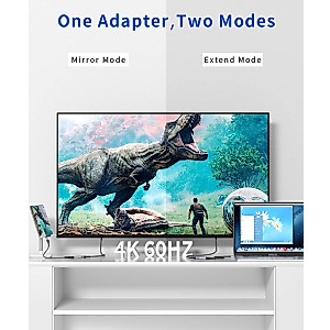 JSAUX USB Type C to Mini DisplayPort Adapter 4K@60Hz, C to Mini Display Port Dongle Cable, Compatible with MacBook Pro 2019 2018, Dell XPS, Samsung Galaxy S21 S20 Plus-Grey