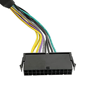 Longdex 11 Inch 24-Pin to 8-Pin 18AWG ATX PSU Power Supply Adapter Cable for Motherboards