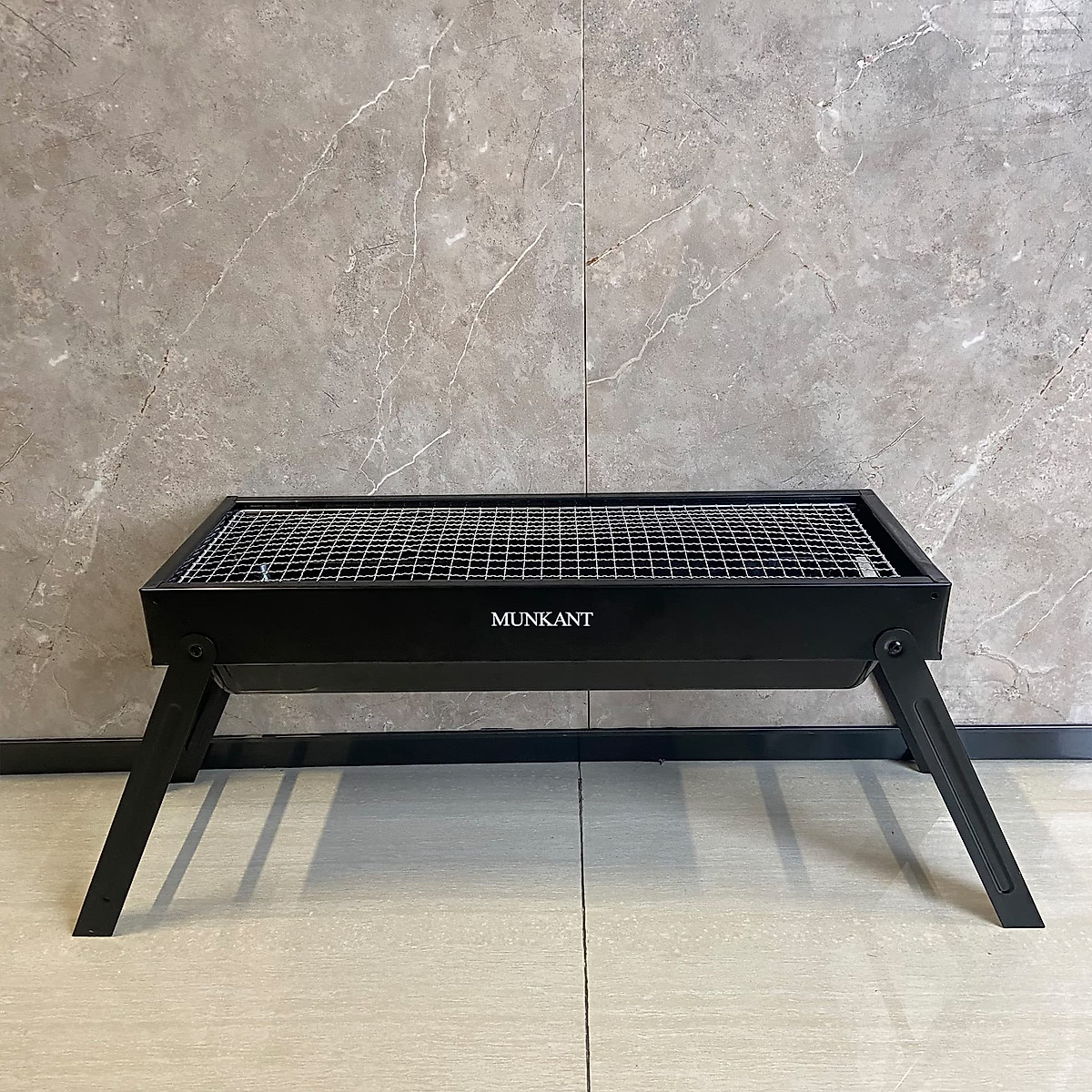 MUNKANT Grill,Portable Charcoal Grill, Go-Anywhere Compact Foldable Grill for Travel, Outdoor Cooking and BBQ.