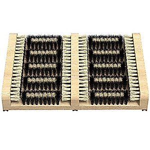 SCRUBIT Boot Scraper Brush – Flat Door Scrubber Mat - All Weather Shoes & Boots Cleaner, Removes Snow, Sand and Mud – 14.2 x 10 in. (1)
