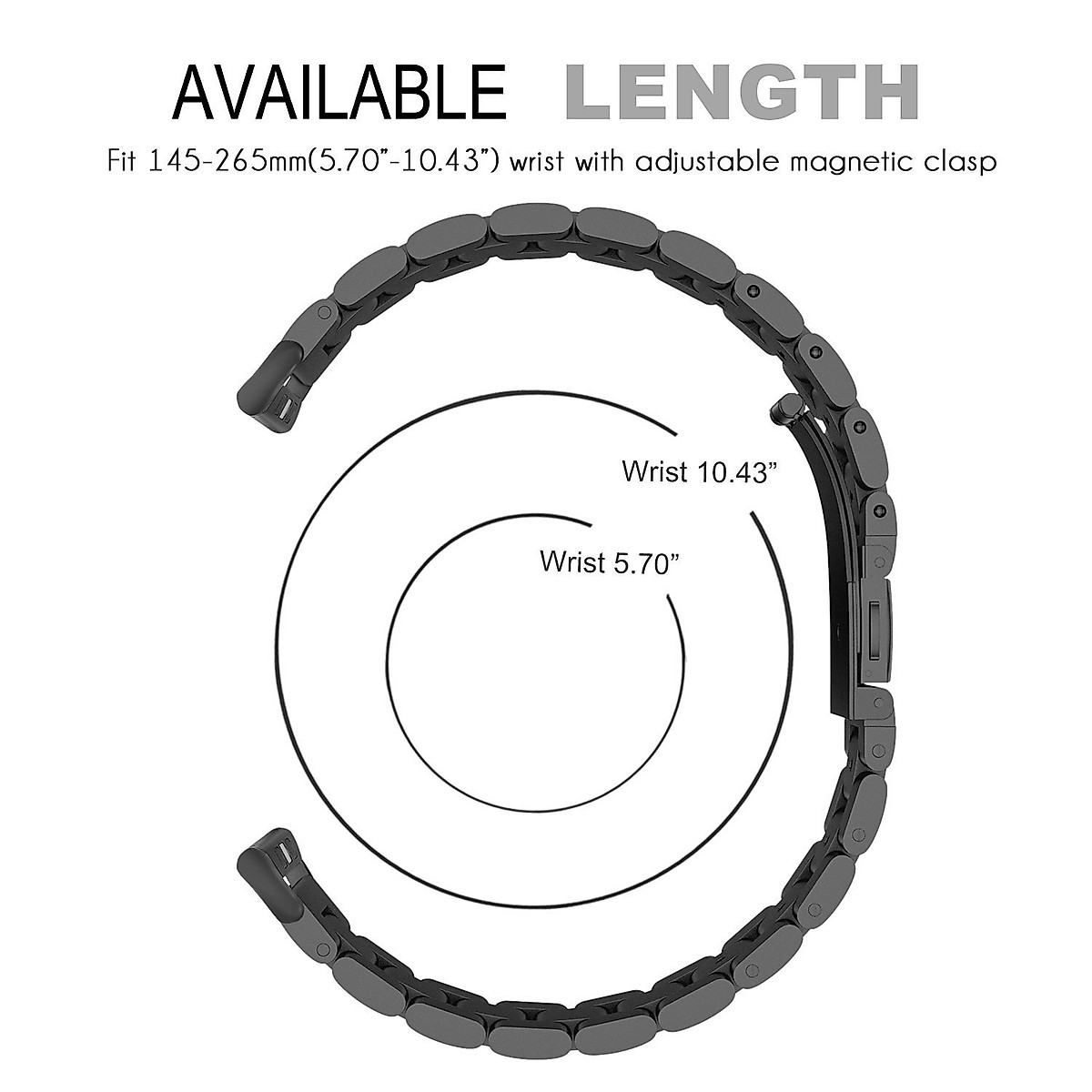 200Pcs Blueshaw Compatible for Movado 2.0 Smartwatch Band, Quick Release Stainless Steel Metal Replacement Straps for Movado Connect 2.0 Smartwatch 40mm (Black)