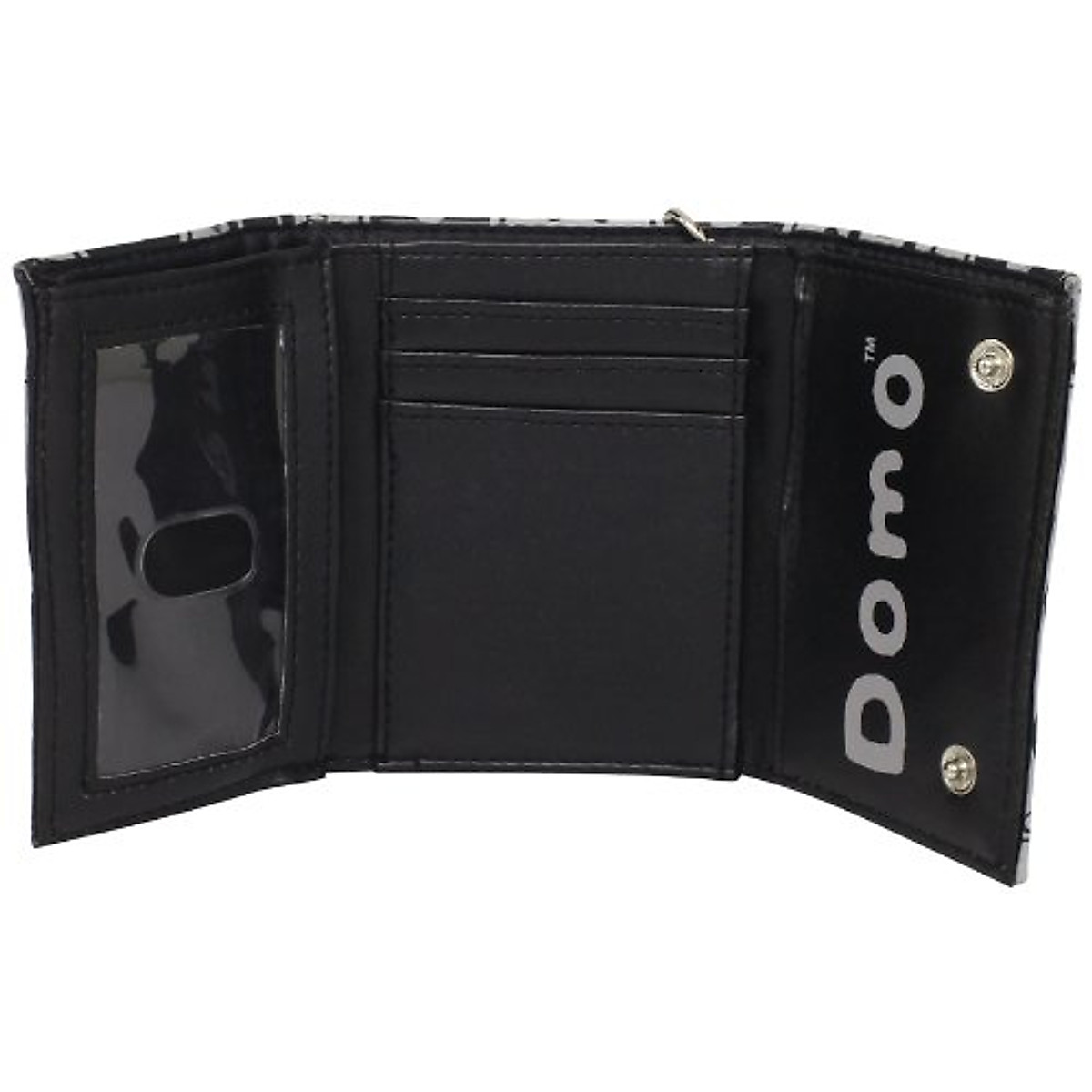 Domo Men's Rockstar Trifold Wallet with Chain, Black, One Size