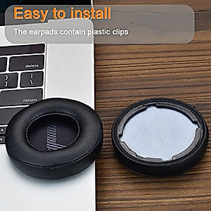 Live 400 BT Earpads - defean Replacement Ear Pads Cover Cushions Foam Compatible with JBL Live 400BT On-Ear Wireless Headphones,High-Density Noise Cancelling Foam,Softer Leather (Black)