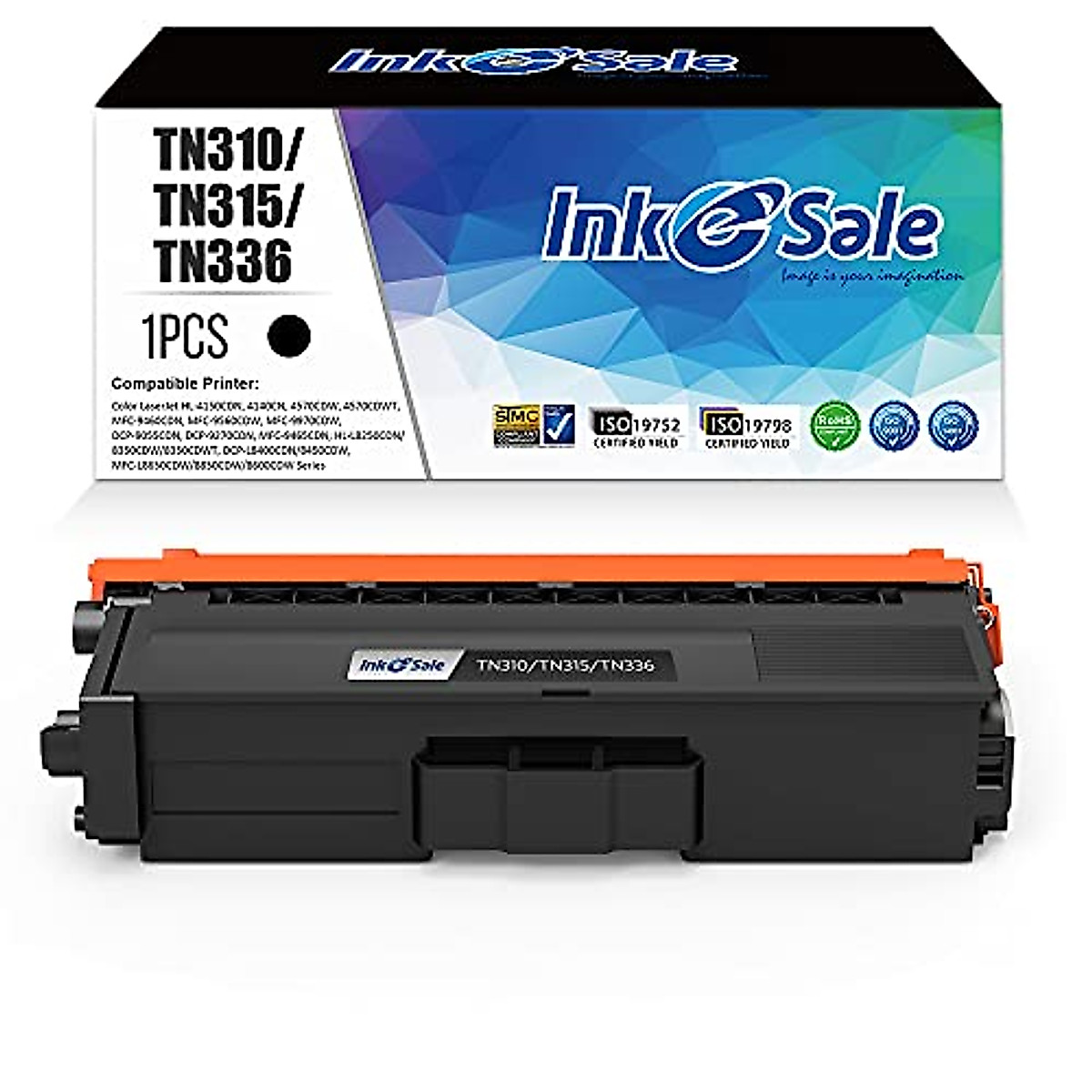 INK E-SALE Compatible Toner Cartridge Replacement for Brother TN336 TN315 TN310 TN331(Black, 1-Pack), for use with Brother HL-L8350CDW HL-4150CDN MFC-L8850CDW MFC-9970CDW MFC-L8600CDW Printer