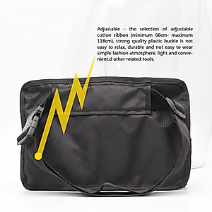 YOURUIMEI Essential Oil Fanny Pack According to the Master Fanny Pack, Essence Oil Bottle Sleeve Massage Bottle Storage Bag Wash and Protect the Bottle Storage Bag (Rose red) (3 bottle, Black)