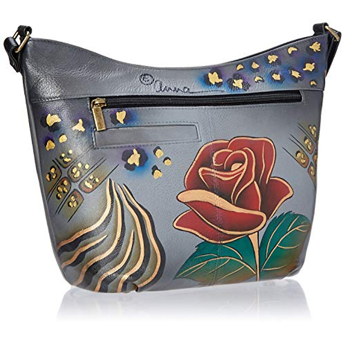 Anna by Anuschka Medium Hobo, Rose Safari Grey