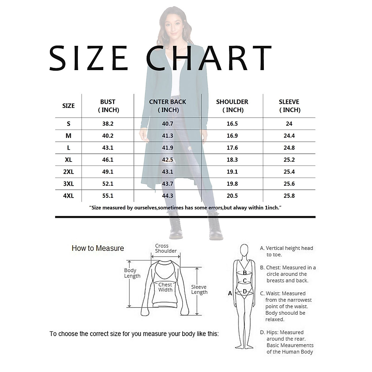 Bluetime Women Plus Size Maxi Cardigan Long Sleeve Open Front Cardigan Lightweight Sweater (XXXXL, Teal Blue)