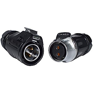 LIXIN 6.5ft 10AWG 2 Pin Power Industrial Circular Connector，for Furrion,Solar Panel Suitcase,Forrest River RV Ports