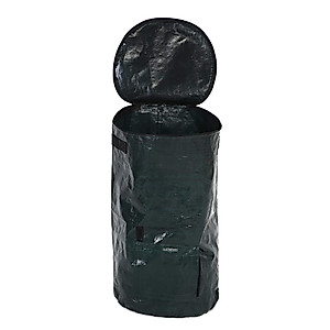 Mintata Collapsible Compost Bag, 2 Sizes Kitchen Garden Yard Organic Waste Compost Bag Environmental Friendly PE Growers Bags (Size : 3560cm)