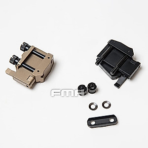 FMA Tactical Aluminum Helmet NVG Flip Mount Adapter for NVG Night Vision Goggles (BK)
