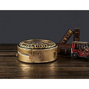 Pu Leather Handbags Fashion Real Clock Shoulder Bag Casual Women Evening Crossbody Bags,Retro Vintage Steampunk Female Messenger Bags for Women Girls (A)