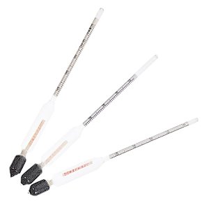 KICHOUSE 3pcs Sugar Meter Beer Hydrometer Wine Gauges Sweet Scales Syrup Tester Maple Syrup Measurement Liquid Gauges Sugar Gauges Measure Gauges Sweet Gauges Syrup Meter Transparent Glass