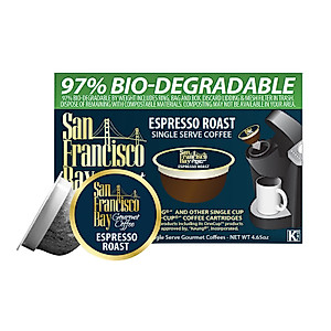 San Francisco Bay Coffee OneCup, Espresso Roast, 12 Count (Pack of 6)