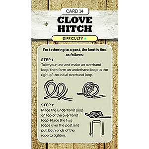 Essential Knots Kit: Includes Instructional Book, 48 Knot Tying Flash Cards and 2 Practice Ropes