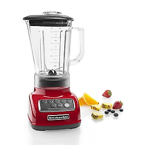 KitchenAid RKSB1570ER 5-Speed Blender with 56-Ounce BPA-Free Pitcher - Empire Red (Renewed)