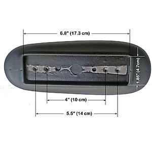 2X Universal Office Desk Computer Chair Replacement Part Arm Pads Armrest 4" and 5.5" Mounting Hole, Vinyl