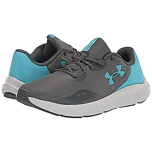 Under Armour Men's Charged Pursuit 3 Tech Running Shoe, (104) Pitch Gray/Blue Surf/Blue Surf, 12